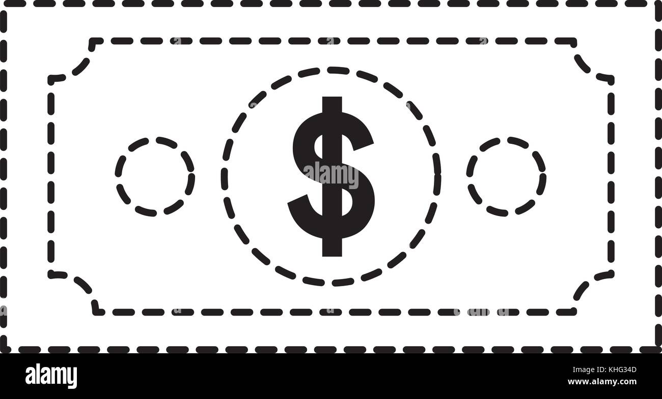 Bill of money financial and commerce theme Isolated design Vector ...
