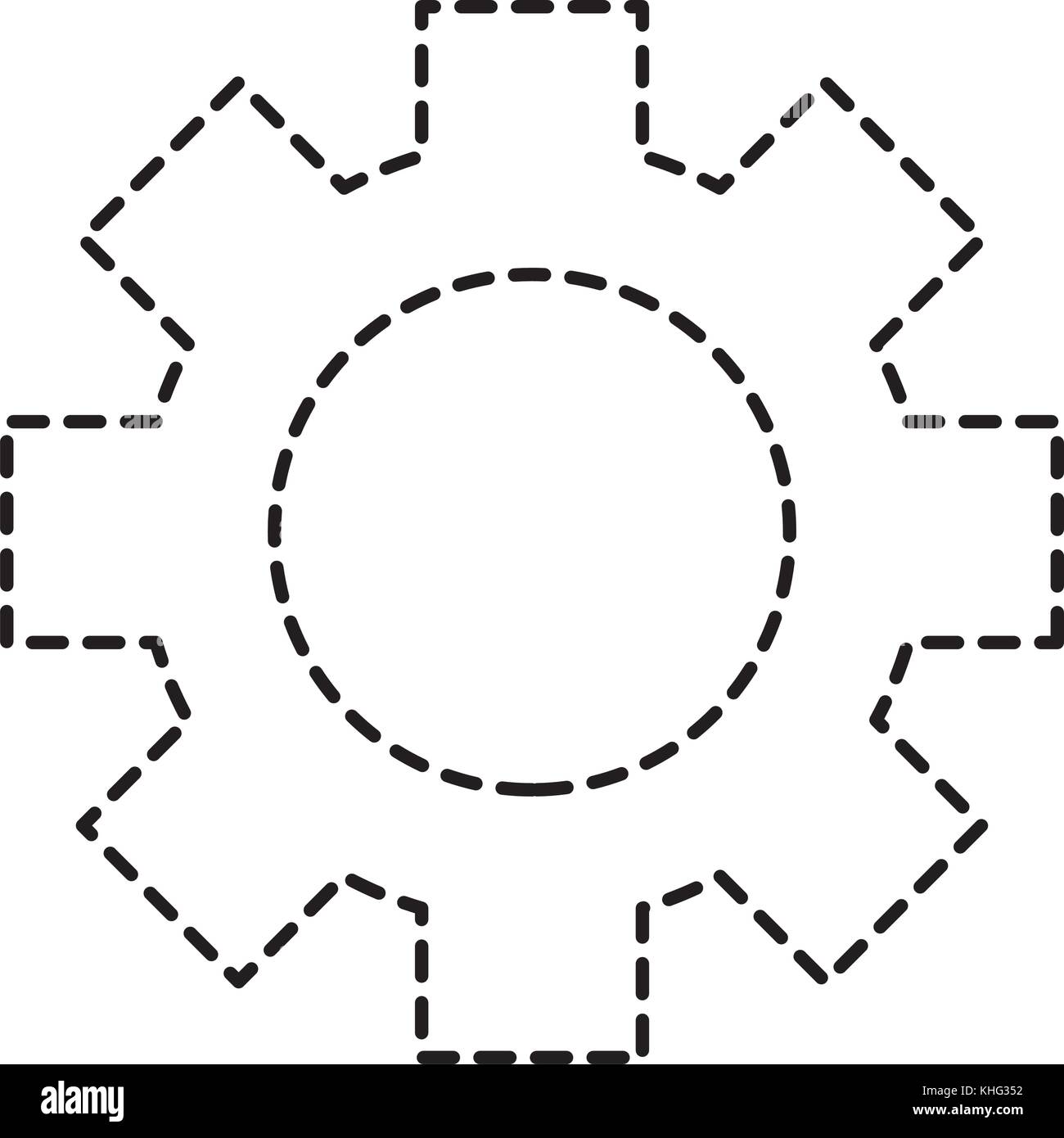 Gear of cog circle and wheel theme Isolated design Vector illustration ...