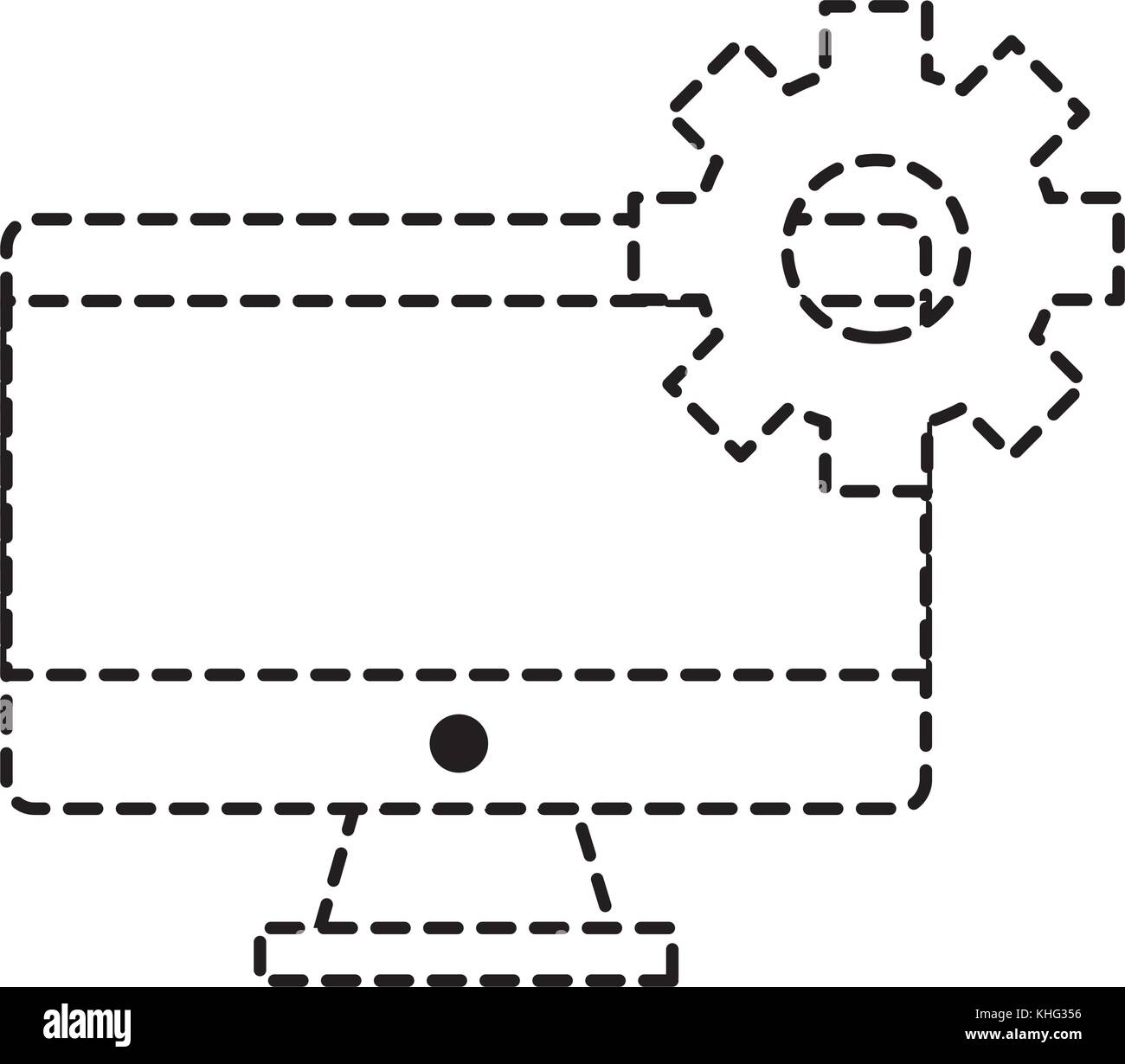 Computer and gear of device gadget technology and electronic theme ...