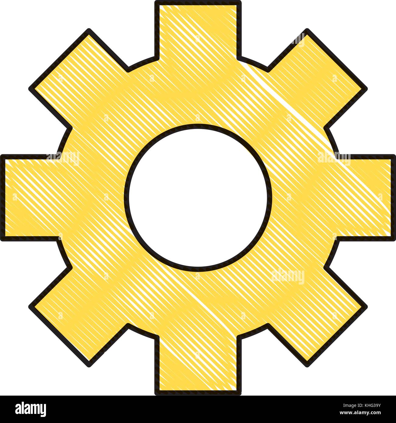 Gear of cog circle and wheel theme Isolated design Vector illustration ...