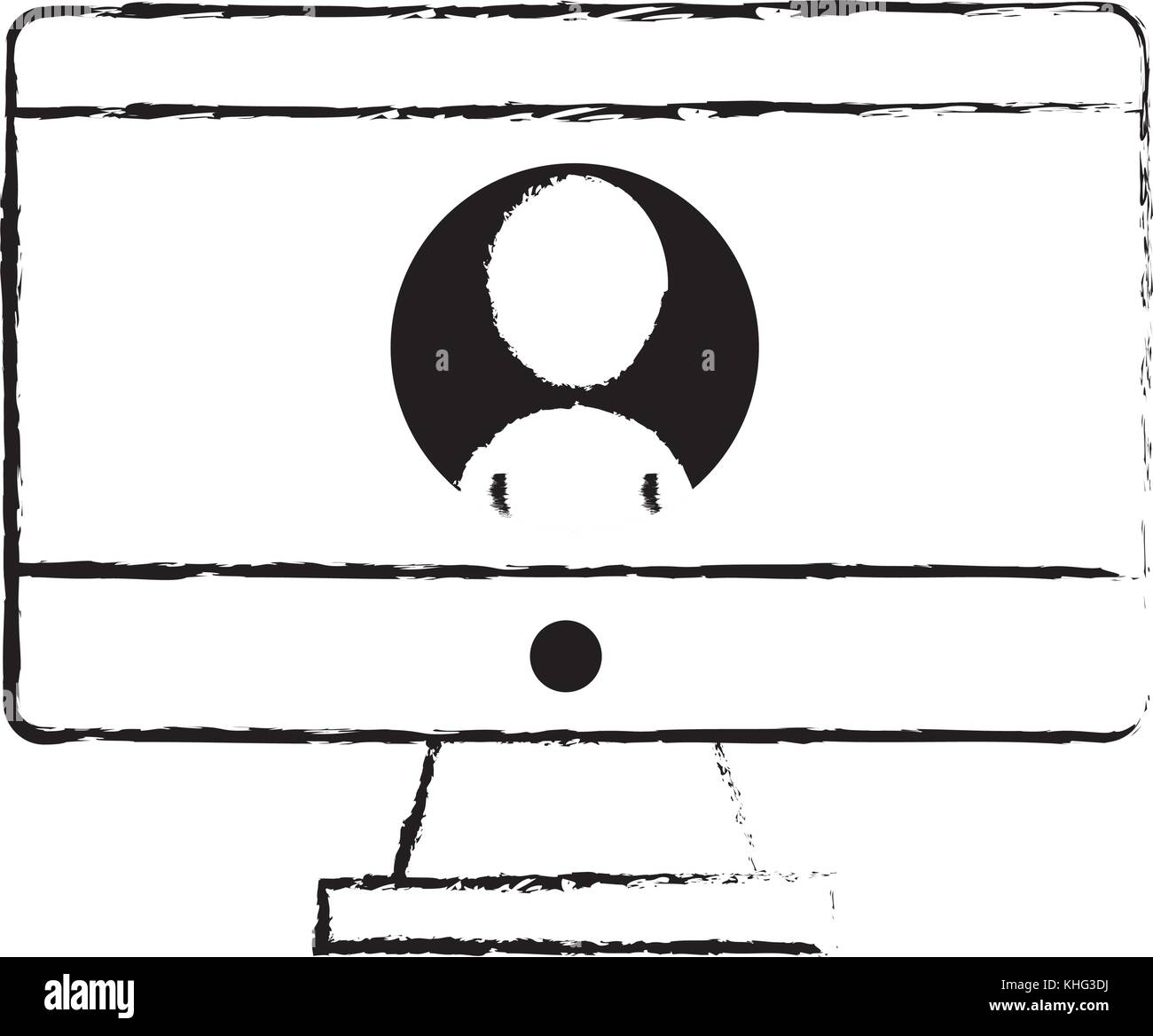 Computer and user of device gadget technology and electronic theme ...