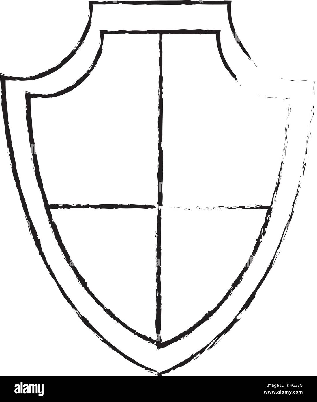 Shield of security system and protection theme Isolated design Vector ...