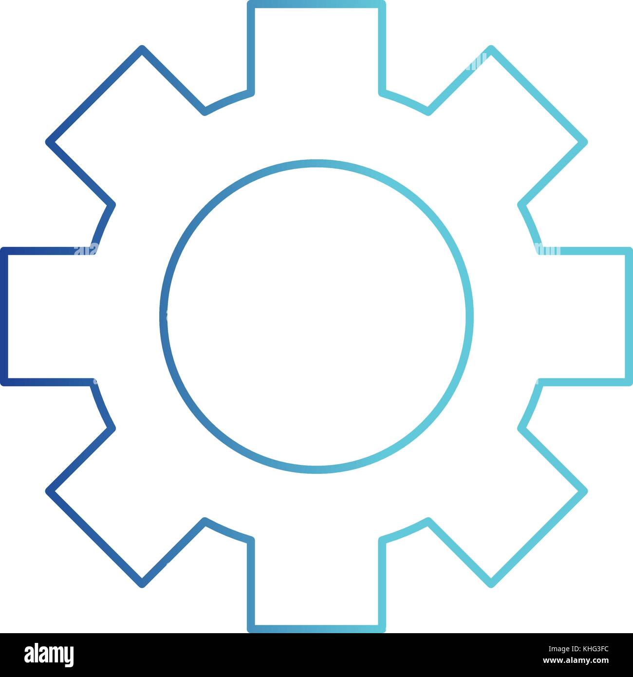 Gear of cog circle and wheel theme Isolated design Vector illustration ...