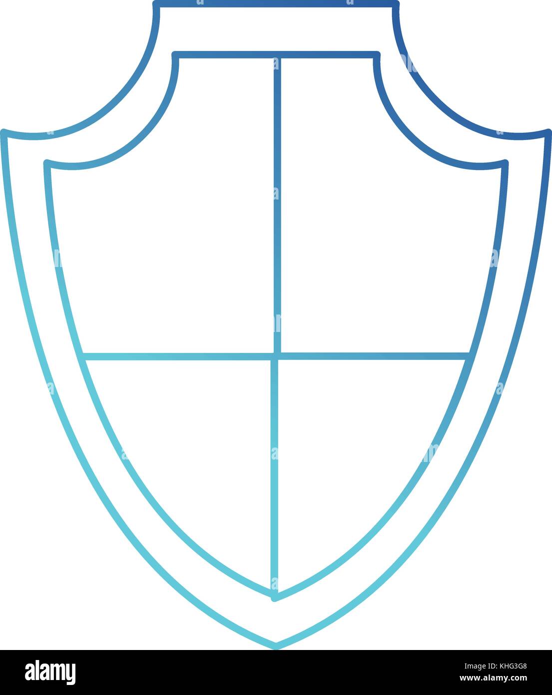 Shield of security system and protection theme Isolated design Vector ...