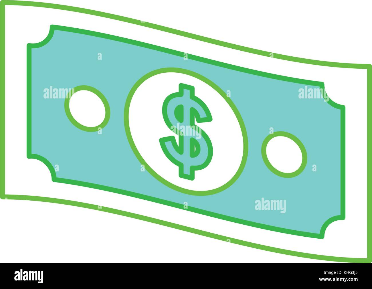 Bill of money financial and commerce theme Isolated design Vector ...