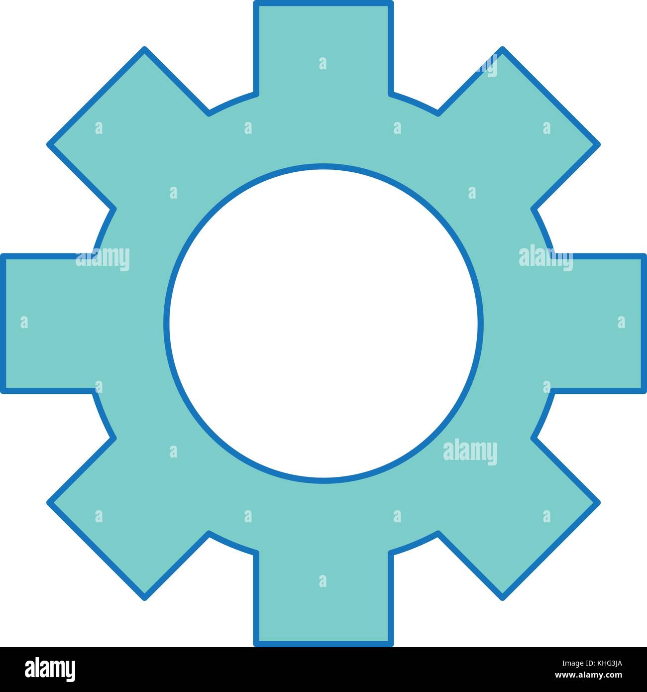 Gear of cog circle and wheel theme Isolated design Vector illustration ...