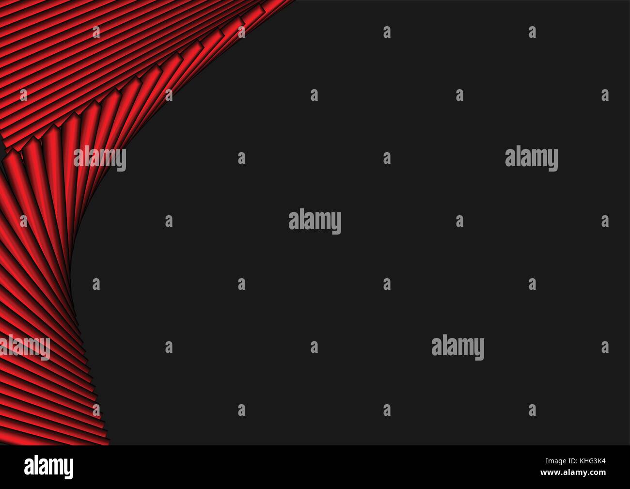 Red stripes on black background tech vector design Stock Vector Image ...