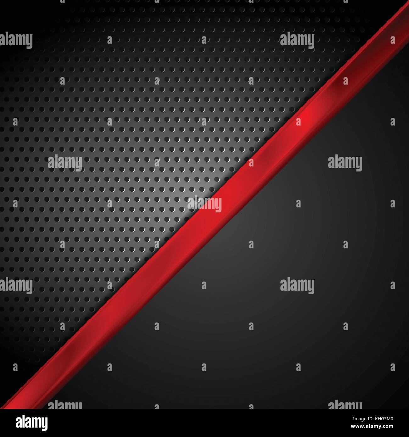 Dark red tech contrast abstract background. Perforated vector ...