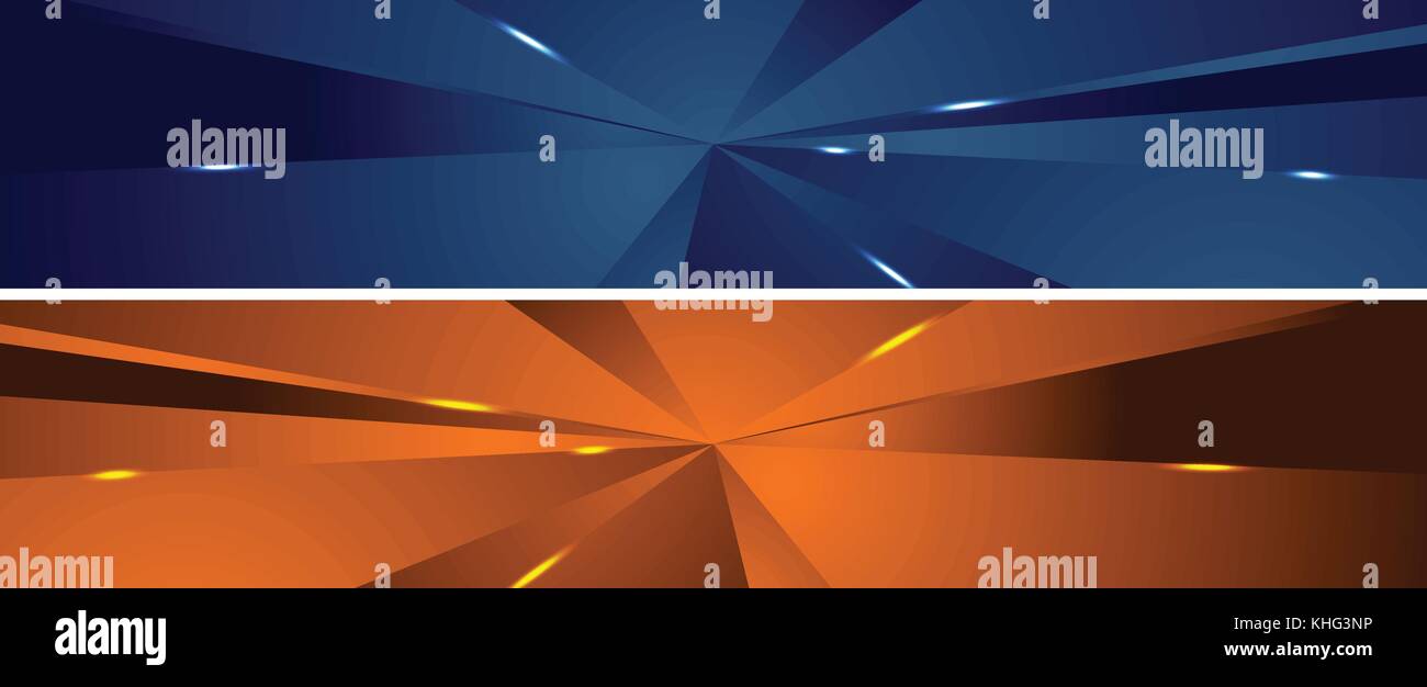 Abstract tech polygonal headers design. Vector banners template ...