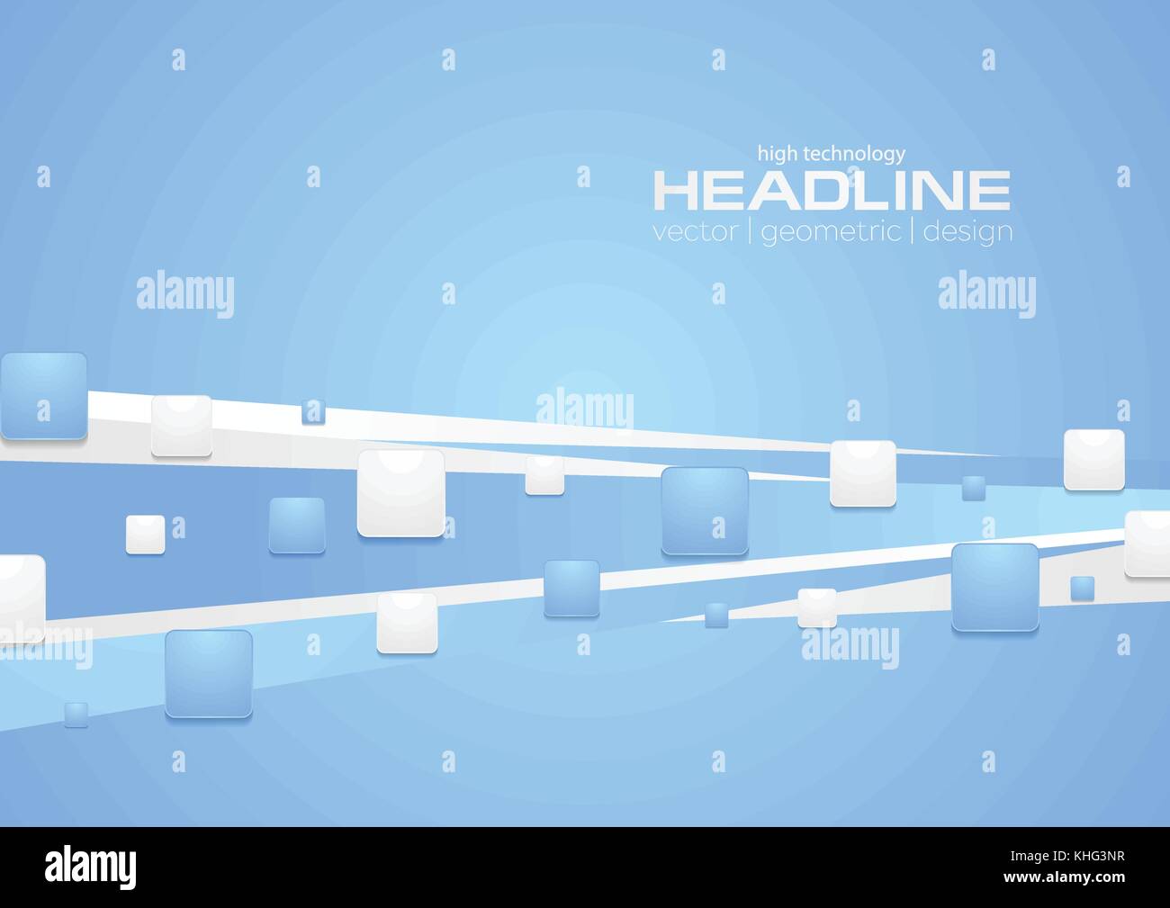 Blue abstract tech minimal geometric background. Vector corporate ...