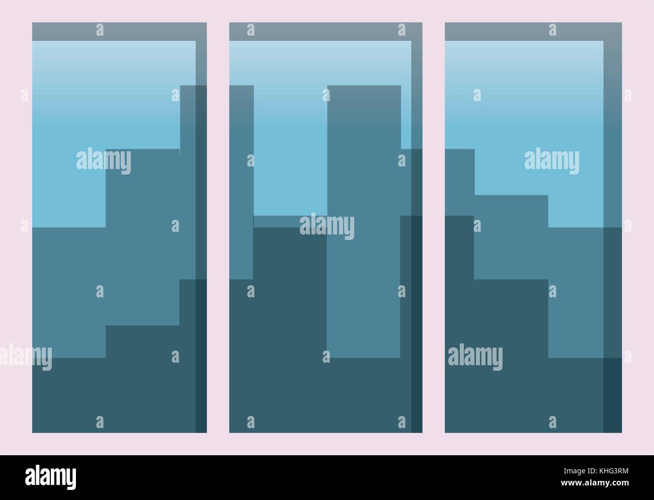 Window of interior home house and view theme Isolated design Vector ...