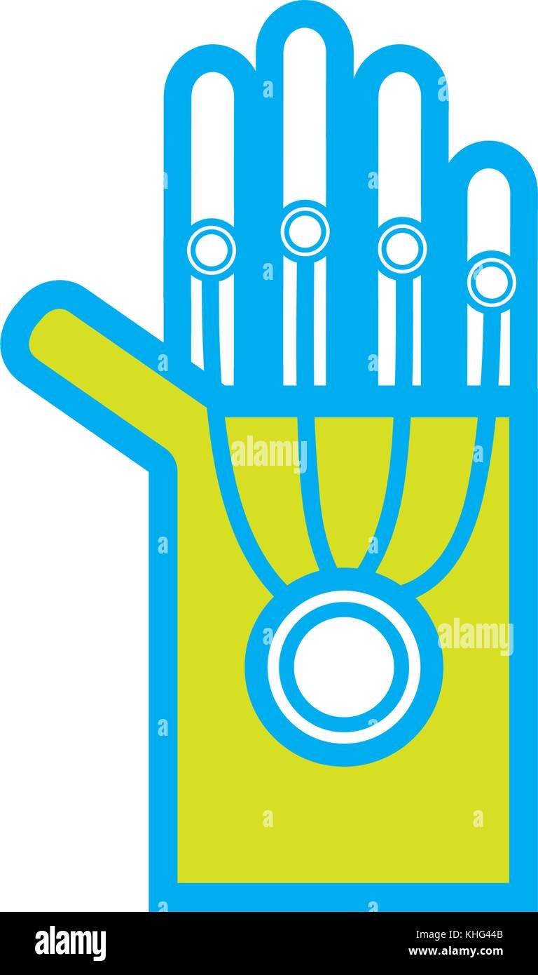 hand virtual reality inside video game vector illustration Stock Vector ...