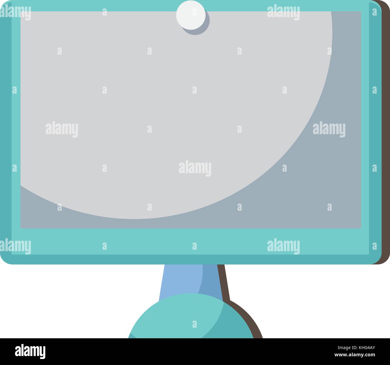 screen electronic equipment technology object vector illustration Stock ...