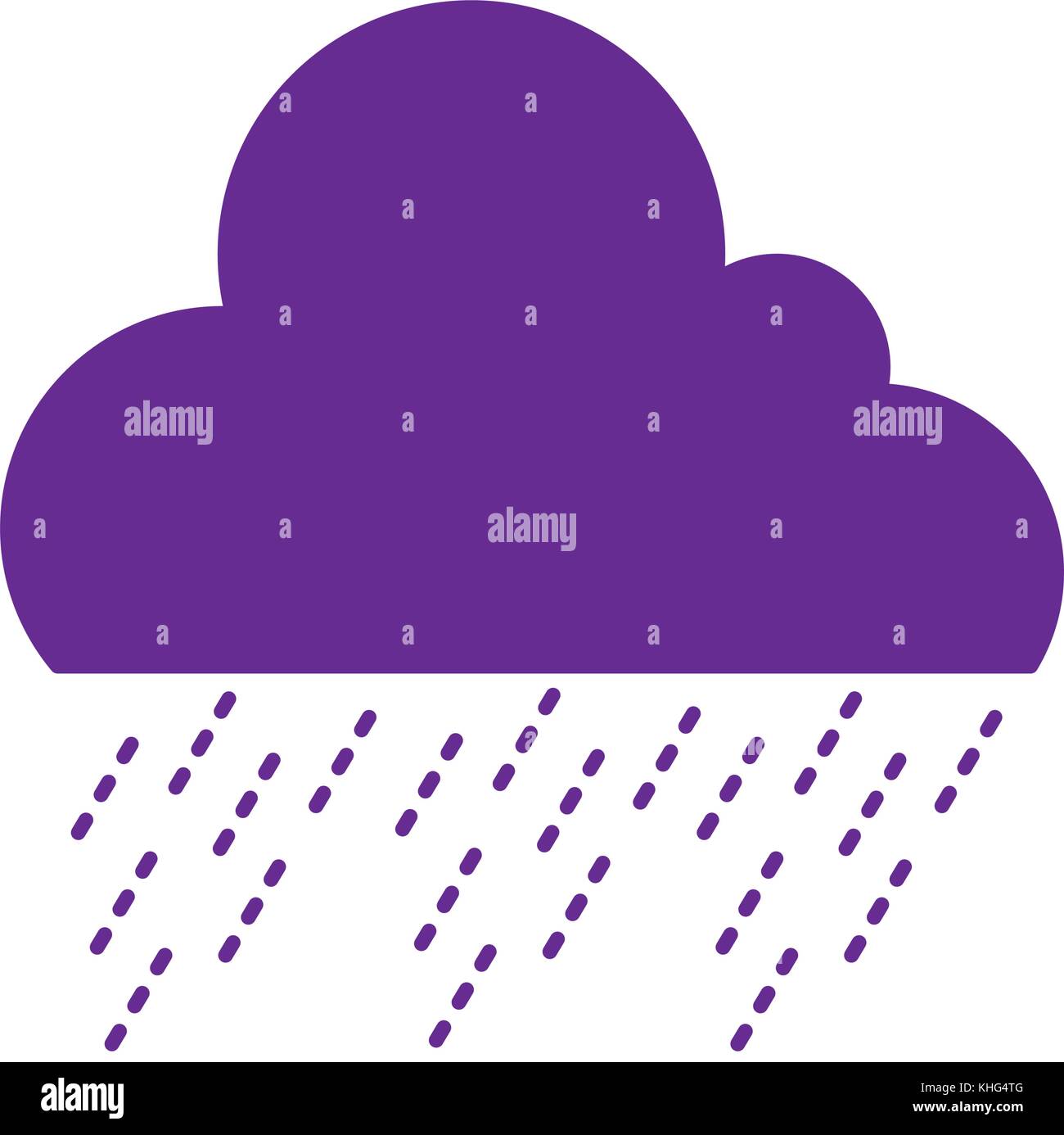 dotted shape natural cloud in the sky raining weather vector ...