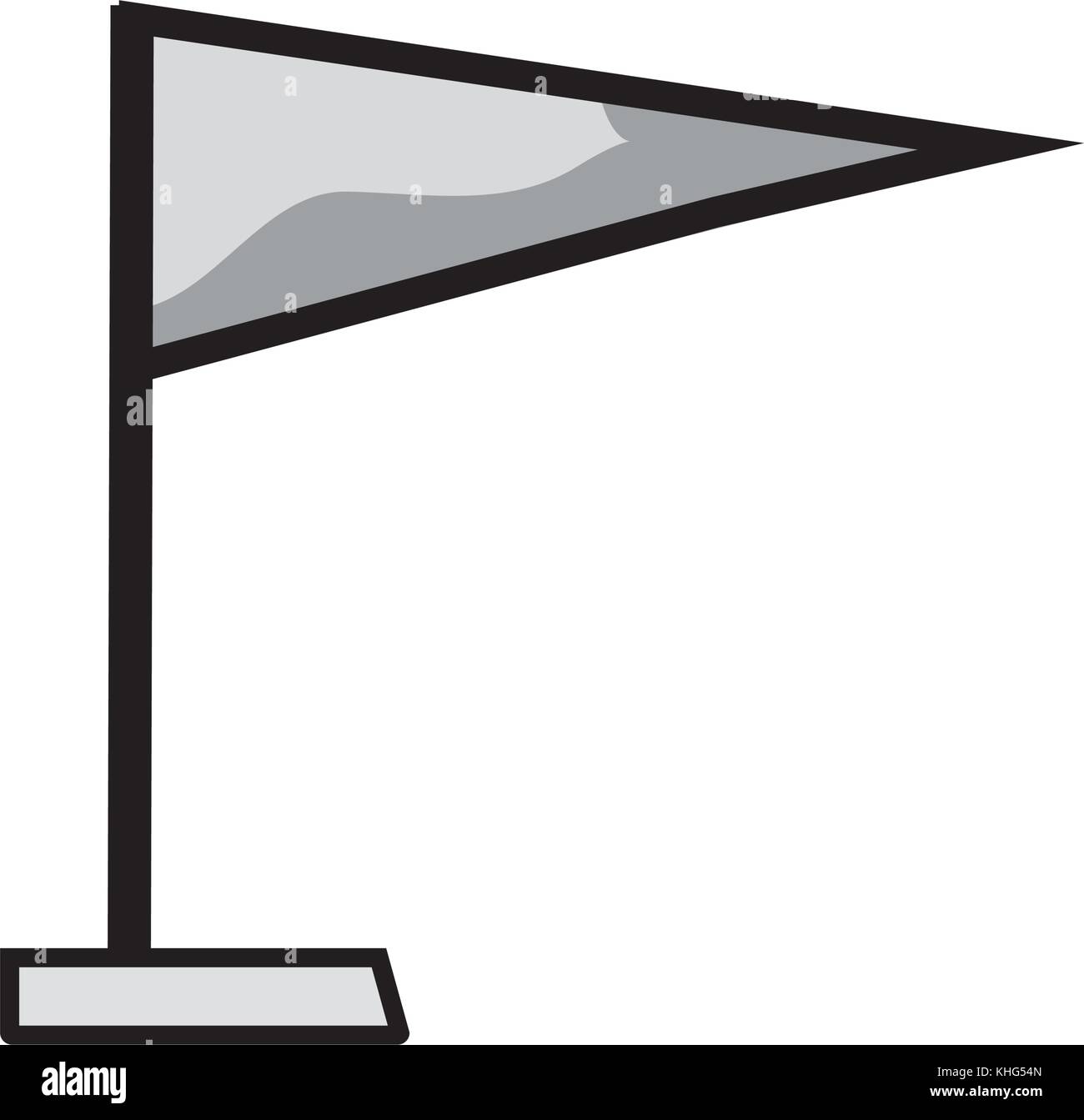 grayscale flag decoration celebration style design vector illustration ...
