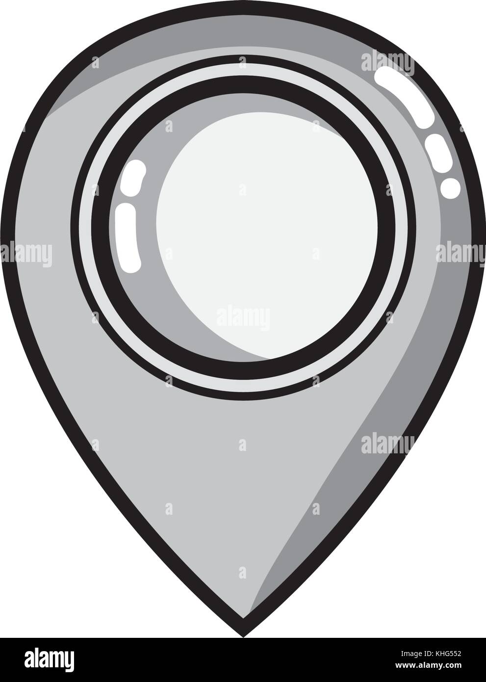 grayscale location symbol to destination travel explore vector ...