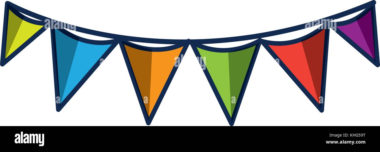 flag party celebration decoration design vector illustration Stock ...