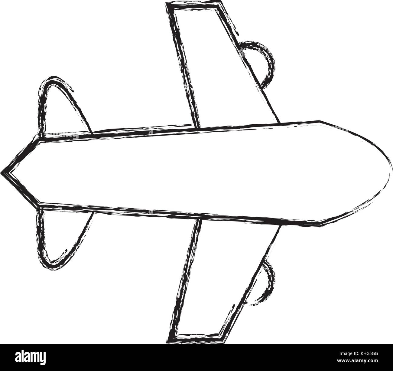 Aeroplane skyline sky flying Stock Vector Images - Alamy