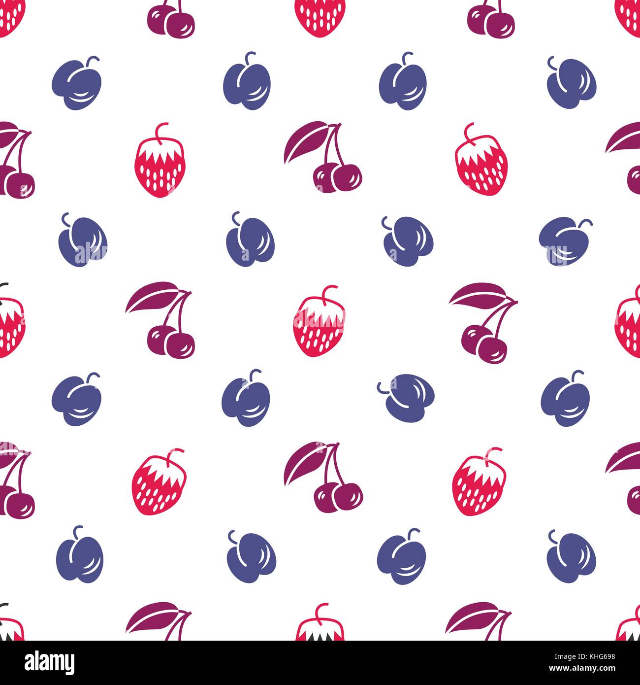 Berries seamless pattern Stock Vector Image & Art - Alamy