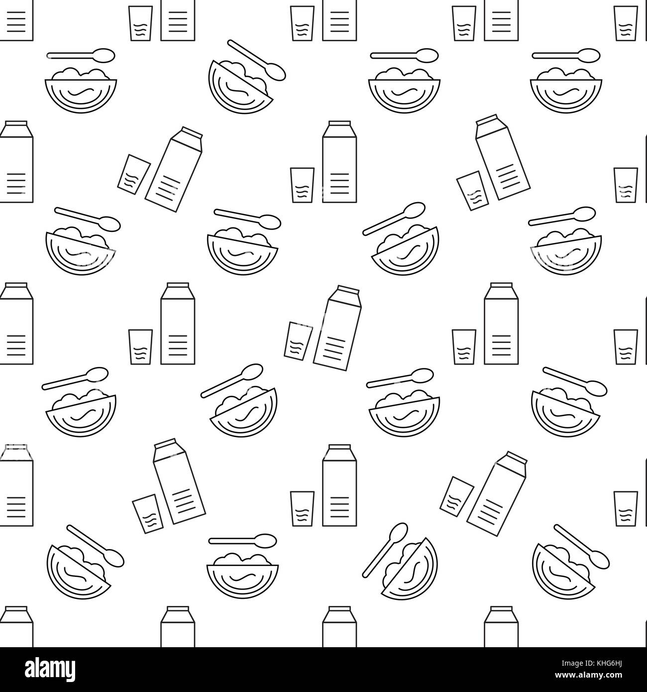 food seamless pattern Stock Vector Image & Art - Alamy
