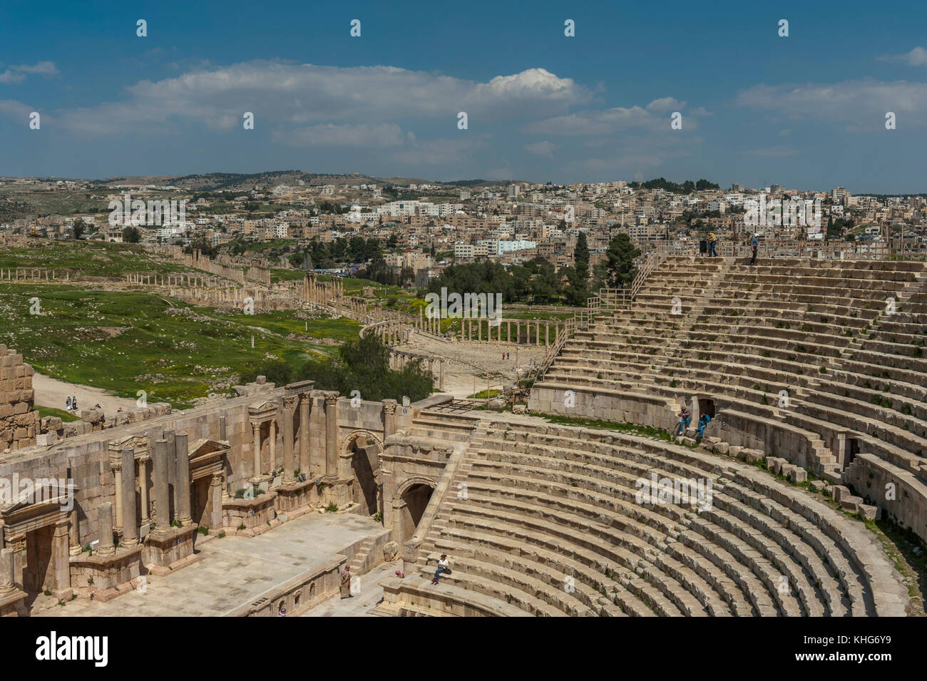 South Theatre, Jerash, Jordan, Middle East Stock Photo - Alamy