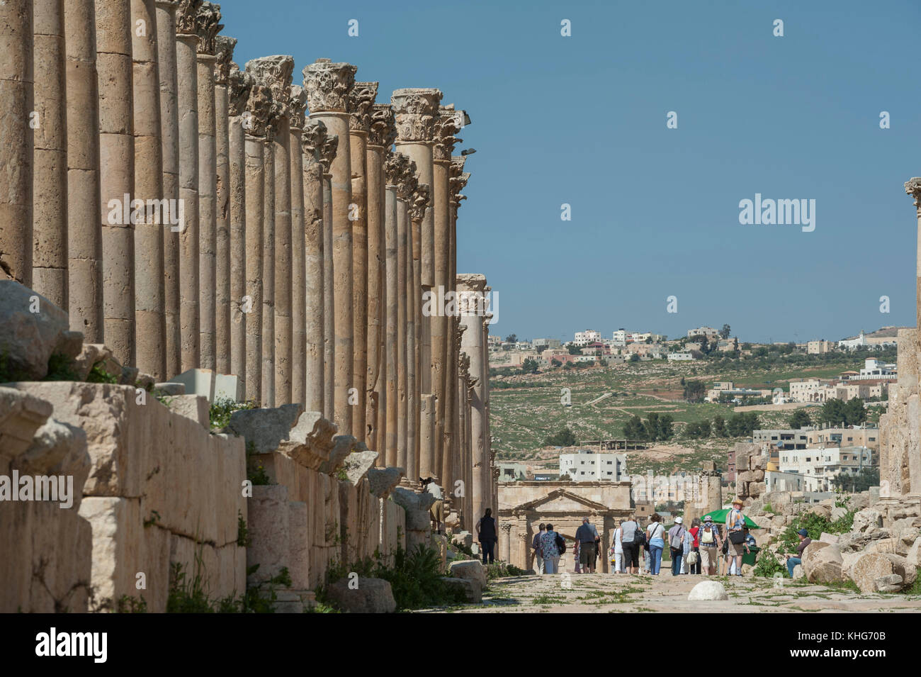 Ancient roman city of gerasa jerash hi-res stock photography and images ...