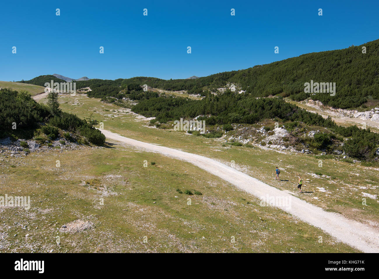 VOGEL MOUNTAIN, SLOVENIA - AUGUST 30, 2017: Aerial view of ...