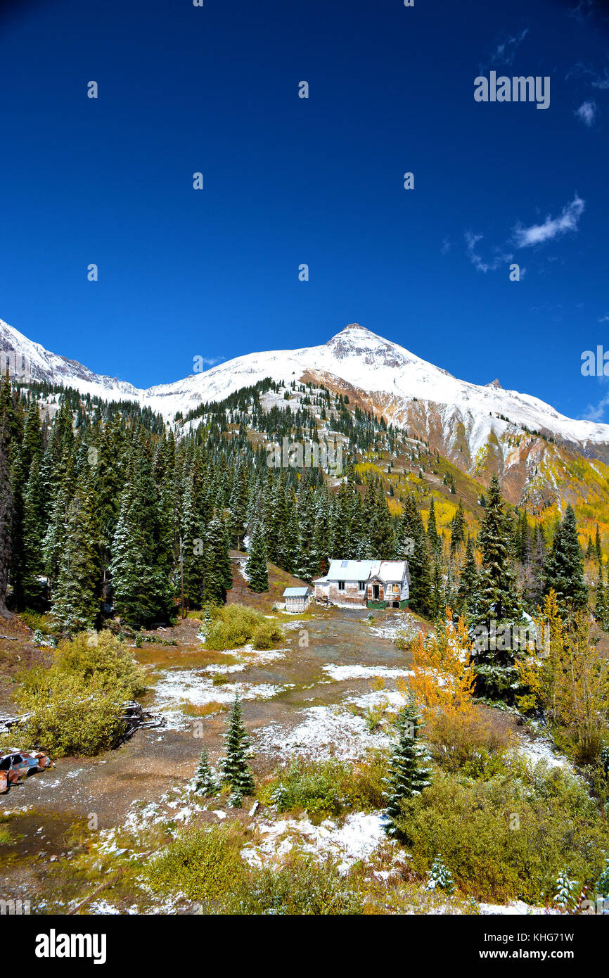 Photo of old mining shack in Colorado, United States, USA Stock Photo ...
