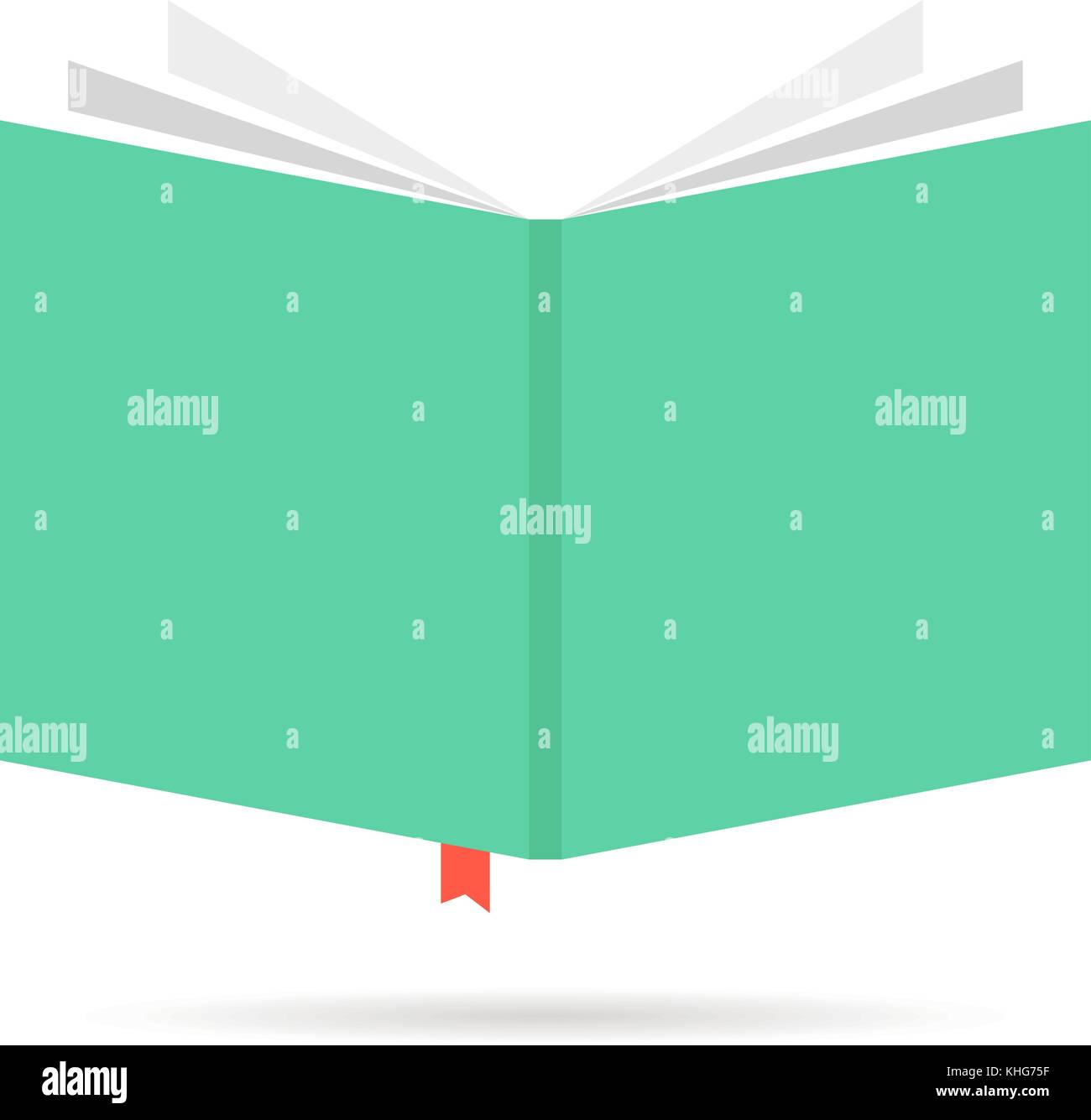 green book icon with bookmark Stock Vector Image & Art - Alamy