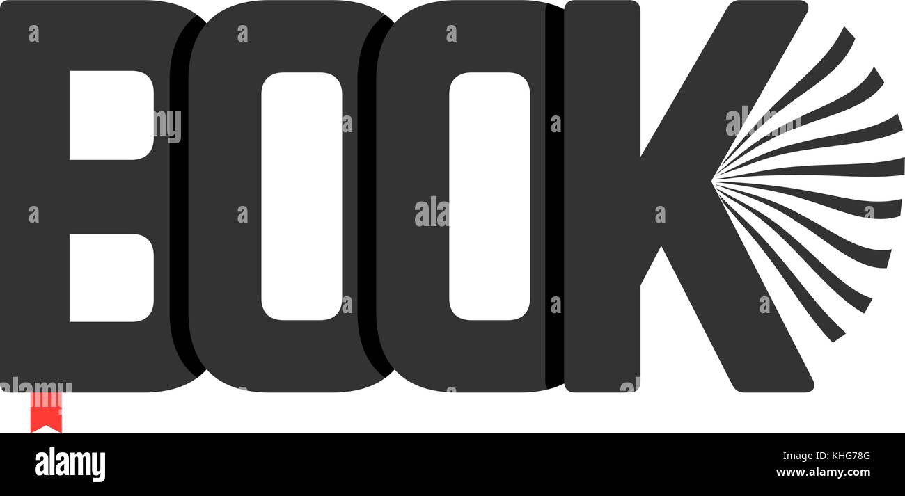 black book logo with bookmark Stock Vector Image & Art - Alamy