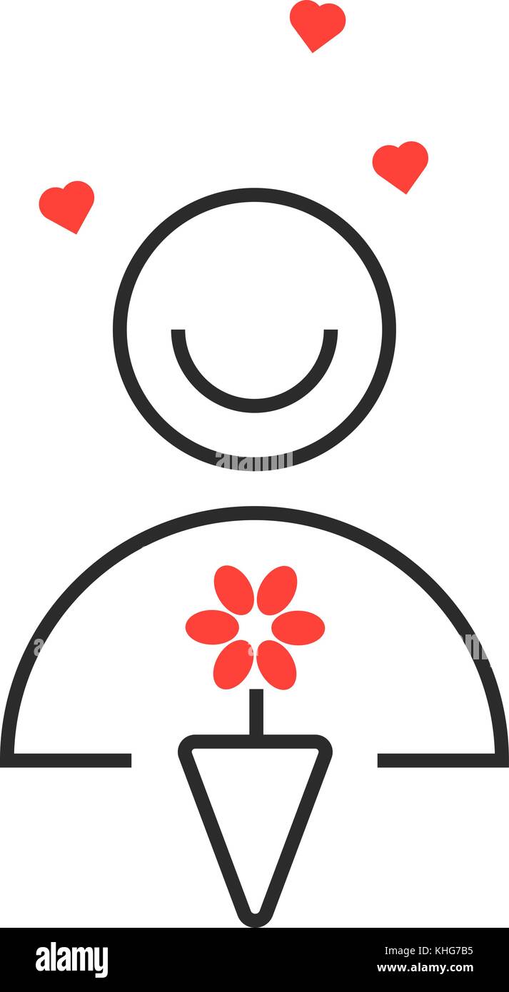 Black man bouquet Stock Vector Images - Alamy