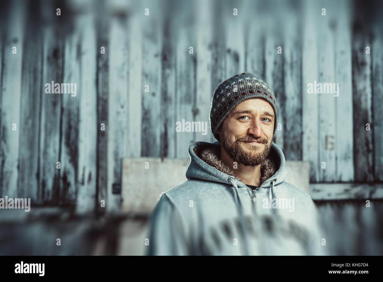 Handsome bearded man cross hi-res stock photography and images - Alamy