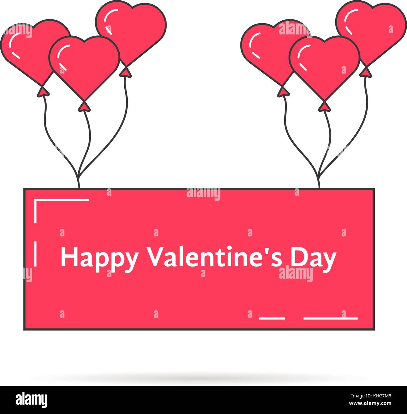 Happy birthday card pink Stock Vector Images - Alamy