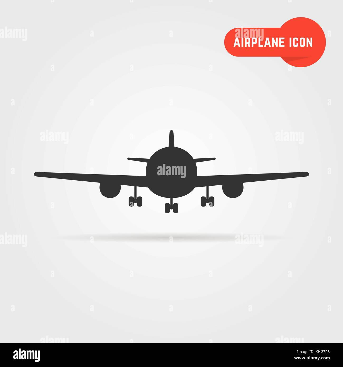 Front of airplane Stock Vector Images - Alamy