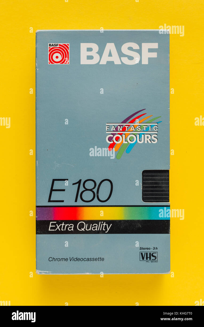 NOVI SAD, SERBIA - NOVEMBER 6, 2017: BASF VHS video cassette. Video ...