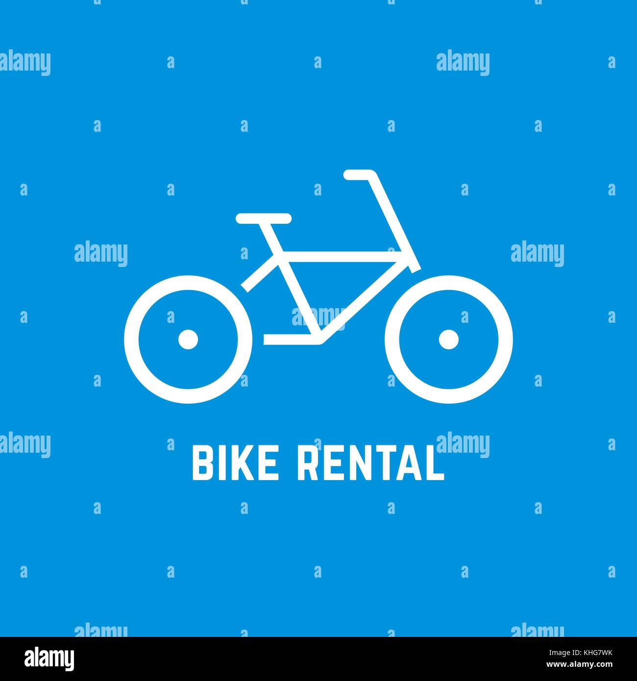 simple white bike rental icon Stock Vector Image & Art - Alamy
