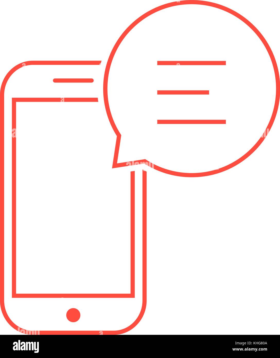 Messaging talking icon communication Stock Vector Images - Alamy