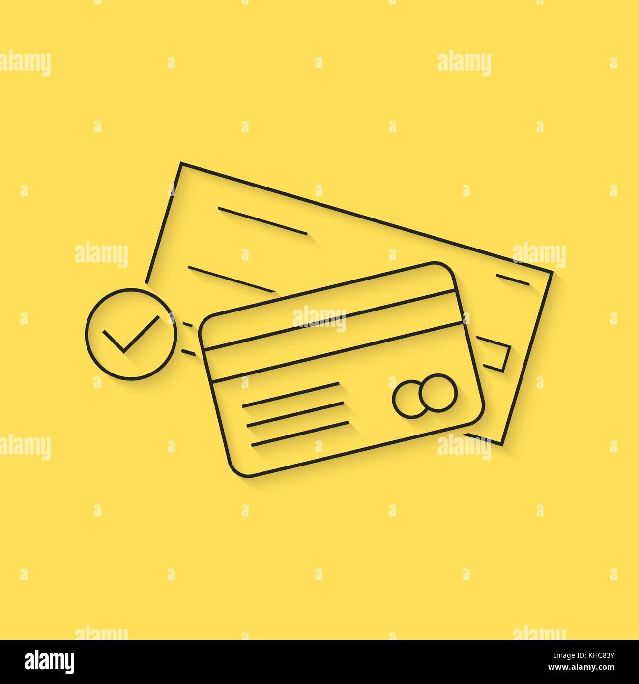 Cheque credit card Stock Vector Images - Alamy