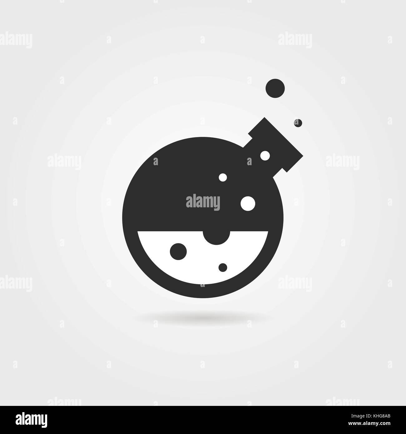 simple black lab icon with shadow Stock Vector Image & Art - Alamy