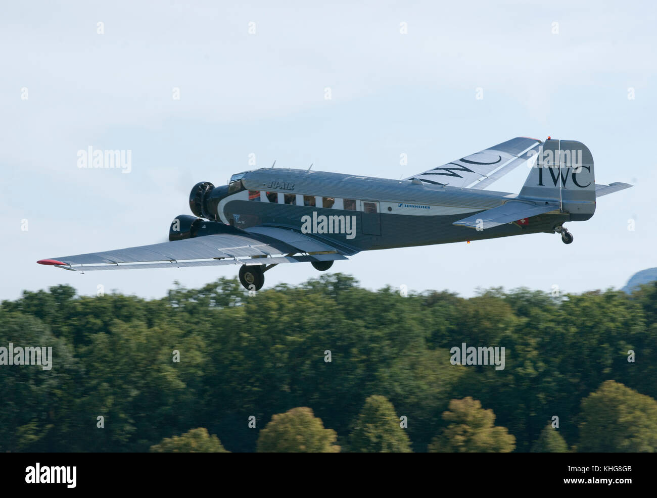 A Junkers Ju-52 of airline Ju-Air displaying at Hahnweide Oldtimers ...