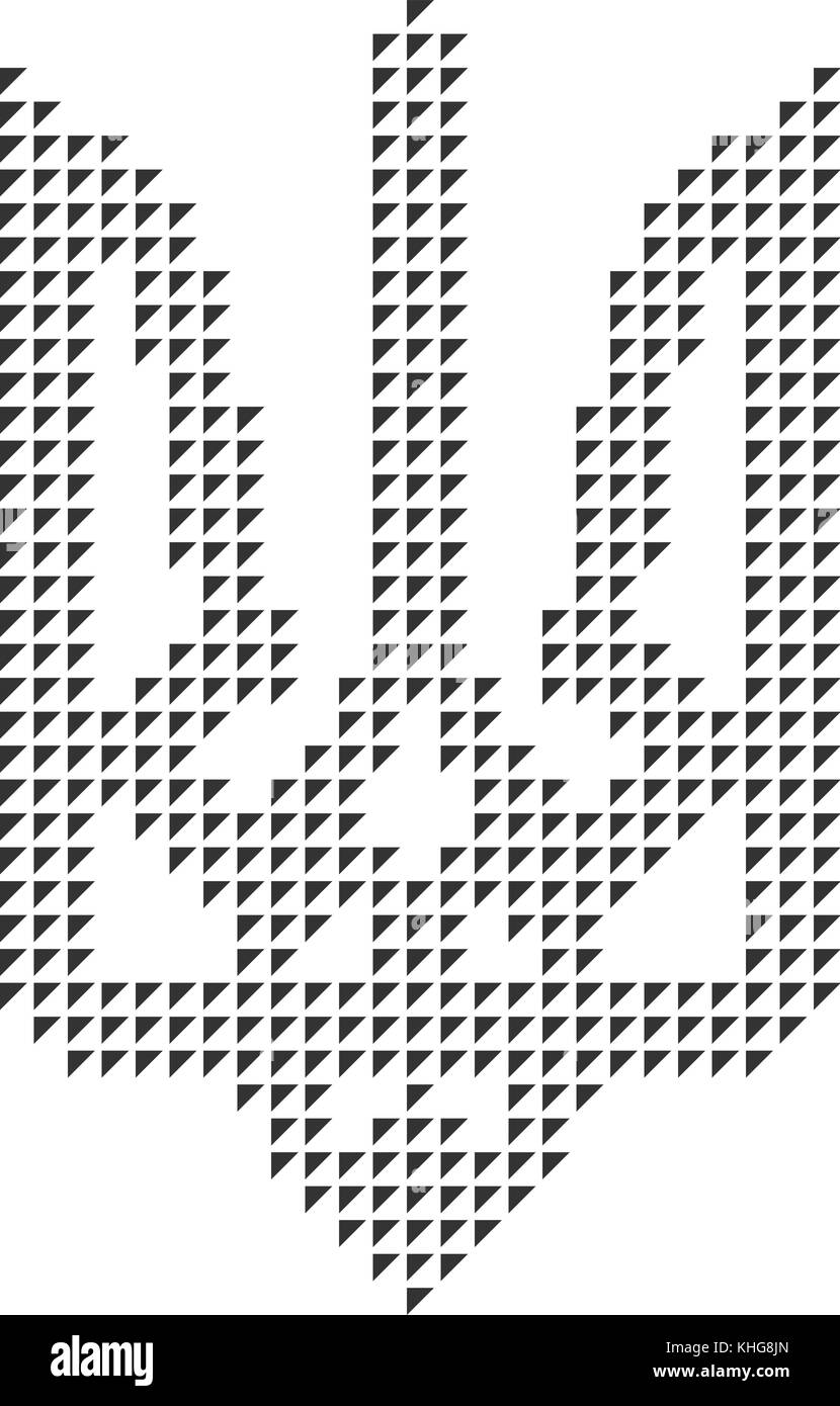 black emblem of ukraine from triangles Stock Vector Image & Art - Alamy