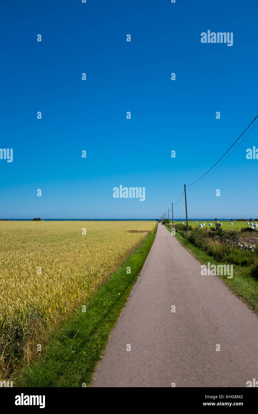 Farmer tractor sweden road hi-res stock photography and images - Alamy