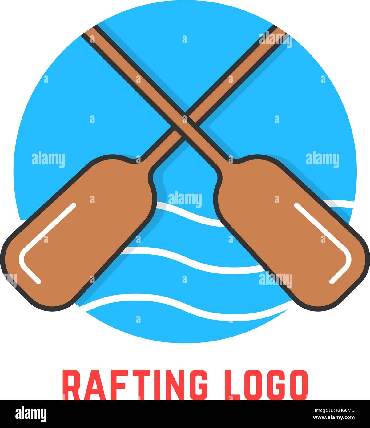 round blue rafting logo Stock Vector Image & Art - Alamy