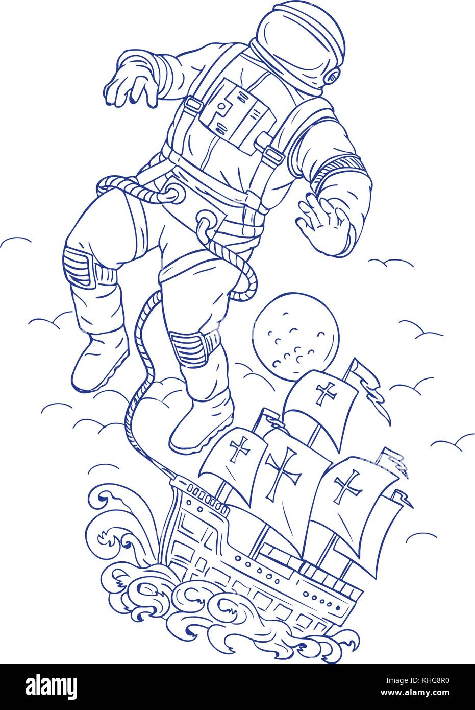 Clip Art Astronaut Tether