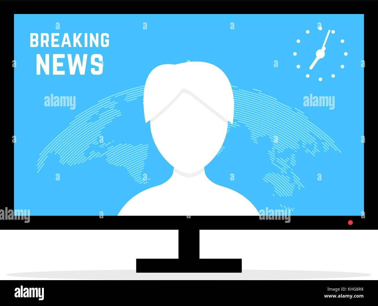 Female news anchor Stock Vector Images - Alamy