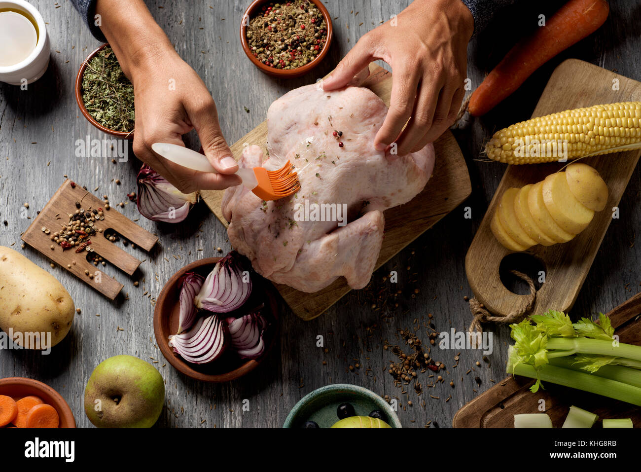 Full turkey meat hi-res stock photography and images - Alamy