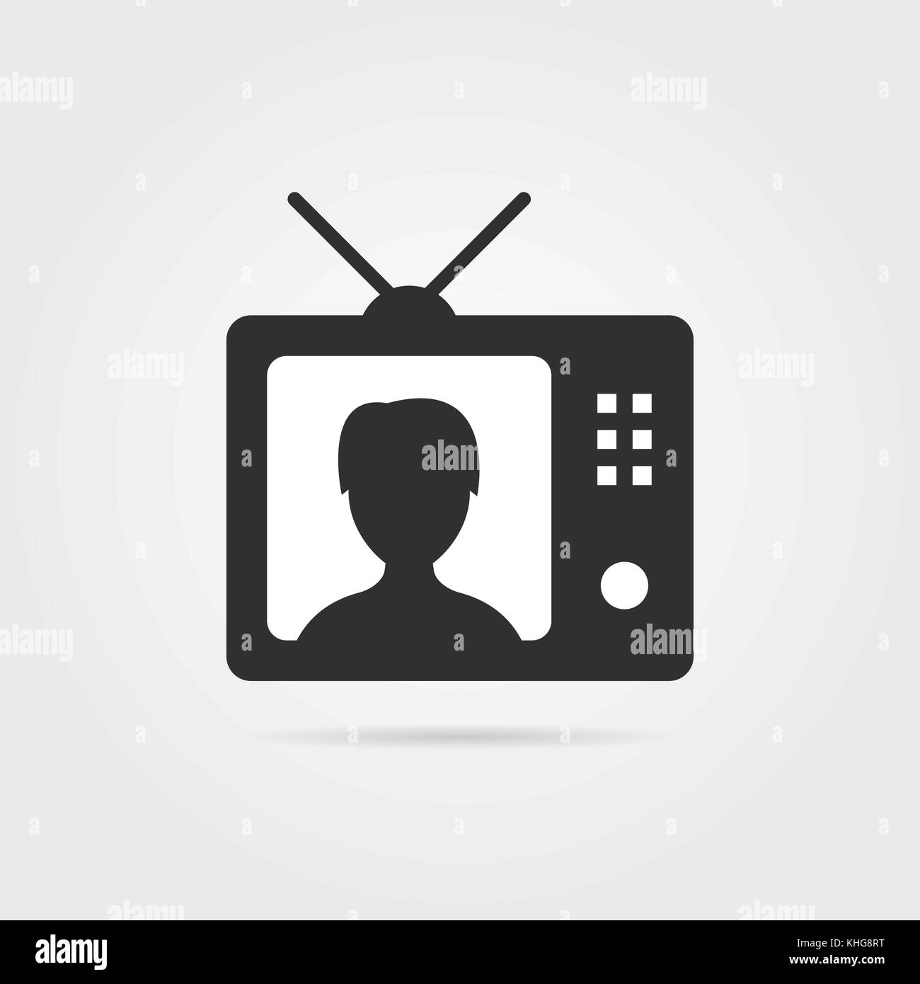 Newsreader tv Black and White Stock Photos & Images - Alamy