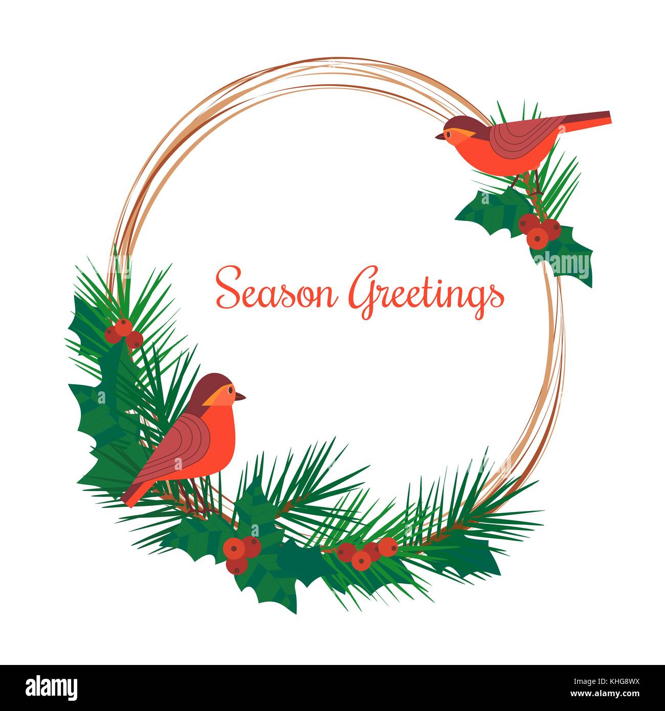 Season greeting frame Stock Vector Image & Art - Alamy