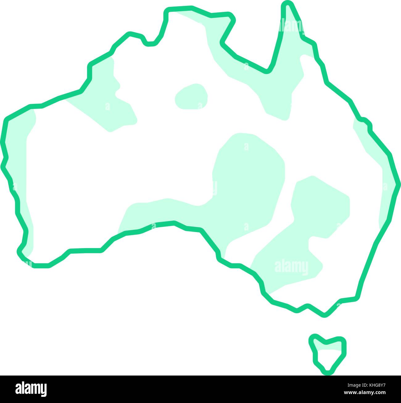 australia like green continent Stock Vector Image & Art - Alamy