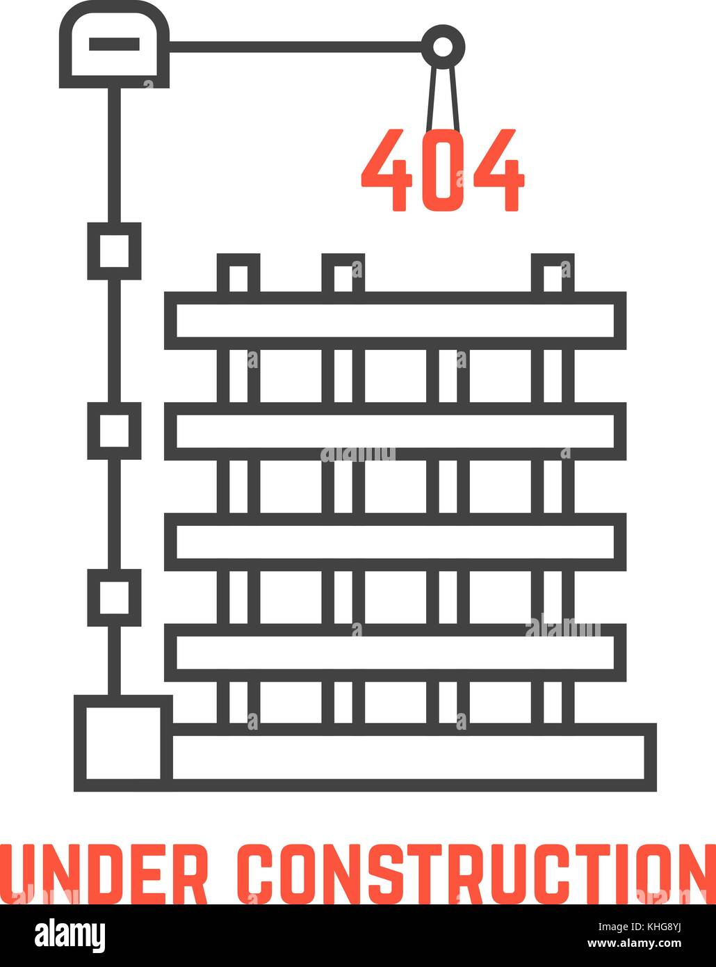Skyscraper under construction Stock Vector Images - Alamy